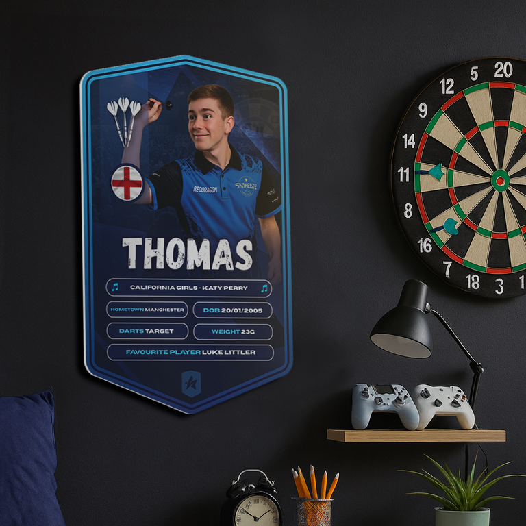 Personalised Darts Plaque - For the Darts Fan – Present for Darts ...